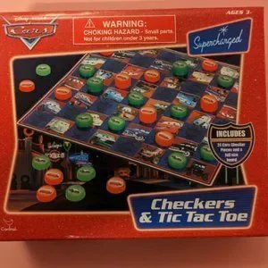 Disney | Other | Disney Pixar Cars Checkers And Tic Tac Toe Box Game ...